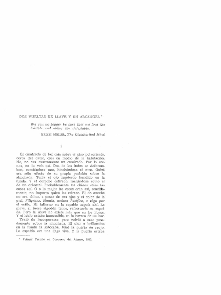 Dos Vueltas Llave Arcangel Rene Marques PDF | PDF