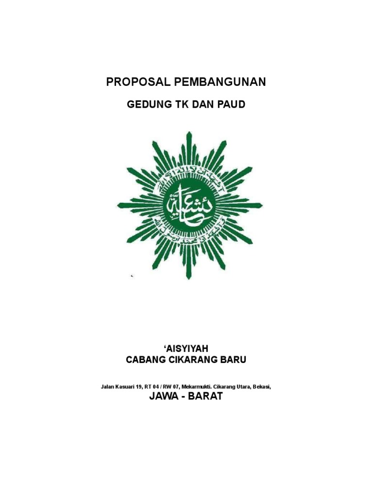 Proposal TK Paud Aisyiyah | PDF