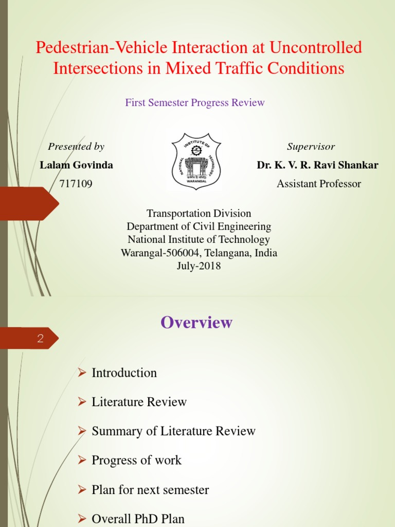 Pedestrian and Vehicle Interactions at Unsignalised Intersection | PDF | Traffic | Pedestrian