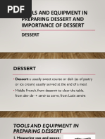 Grade 9: Tle-He Cookery Prepare Dessert and Sweet Sauces | PDF ...