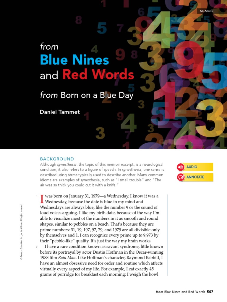 Blue Nine and Red Words | Download Free PDF | Asperger Syndrome | Autism