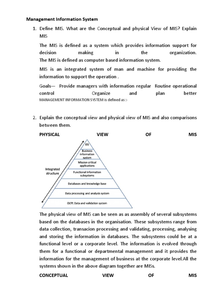MIS Solution | PDF | Data Analysis | System