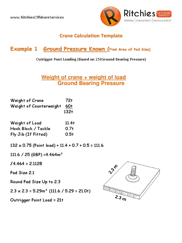 888888888888mobile Crane-CalculationTemplate | PDF | Crane (Machine ...