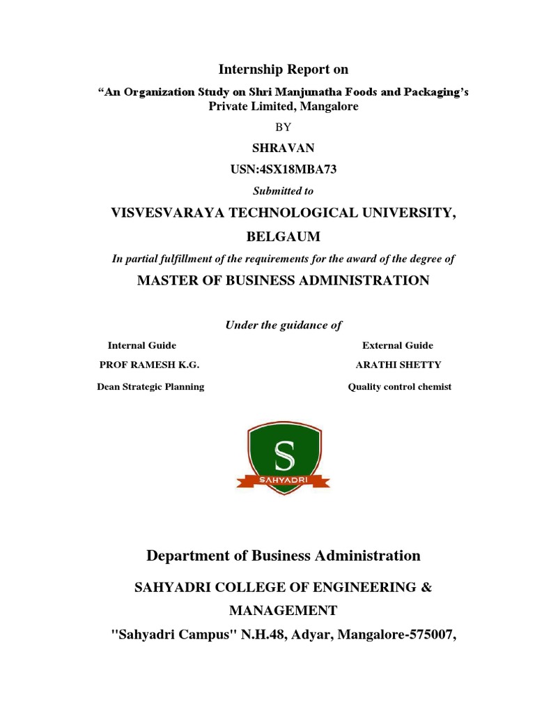 SHRAVAN INTERNSHIP Report BISLERI | PDF | Bottled Water | Strategic ...