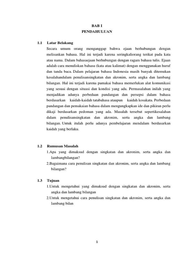 Penulisan Singkatan dan Angka yang Tepat | PDF | Kajian Bahasa Asing