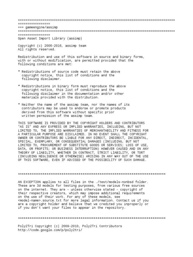 Licenses | PDF | Source Code | Disclaimer