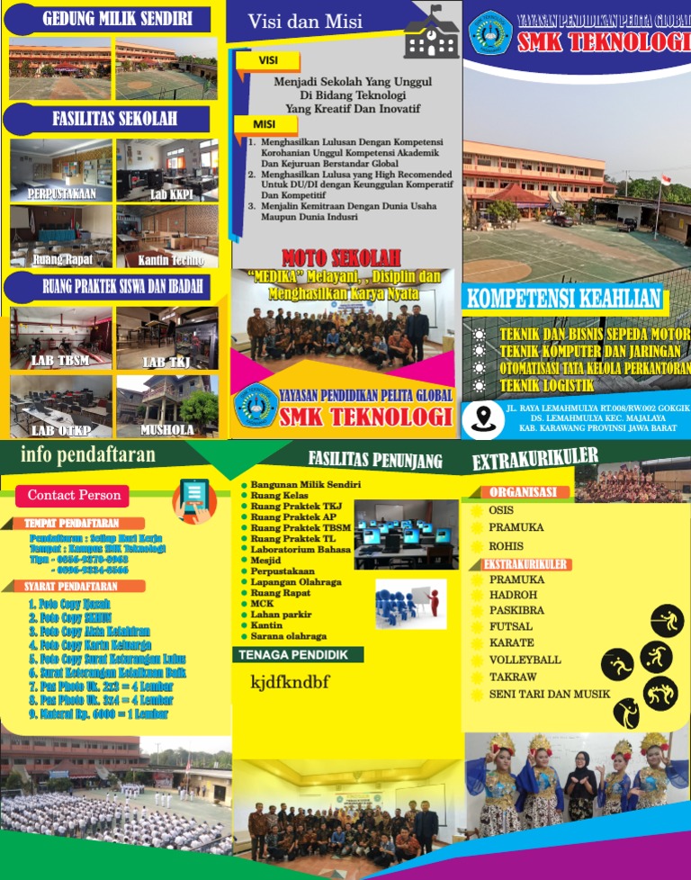 Brosur PPDB SMK Tahun Pelajaran 2019-2020 | PDF
