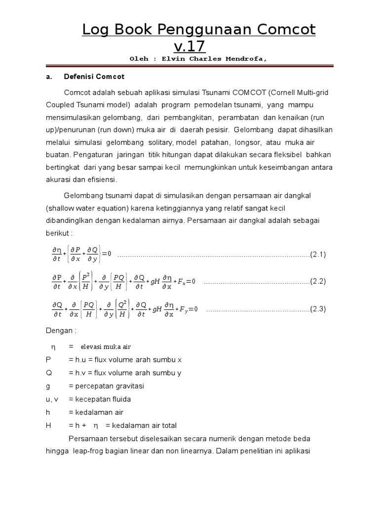 Log Book Comcot Up (3011) | PDF