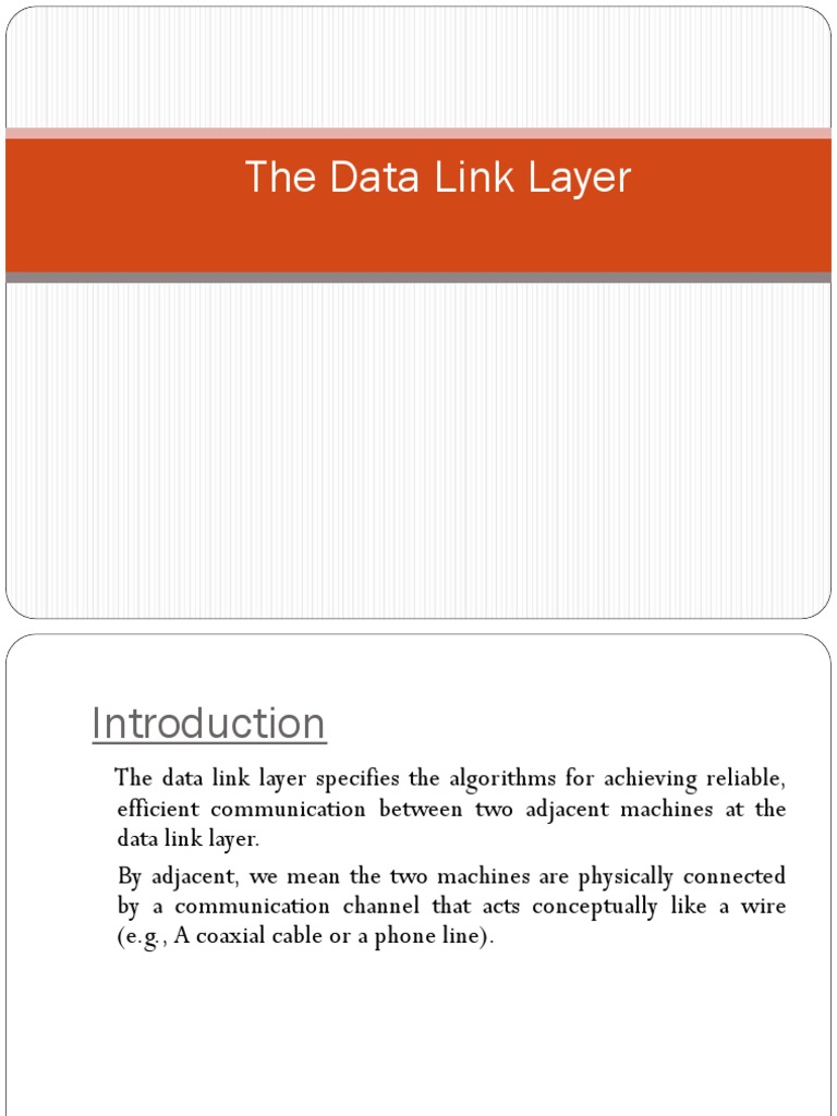Data Link Layer-Unit II | PDF | Error Detection And Correction ...