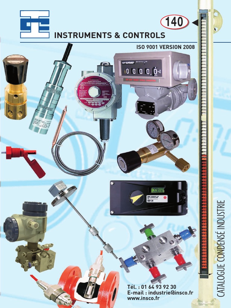 INSCO - Catalogue Industrie | PDF | Soupape | Gaz