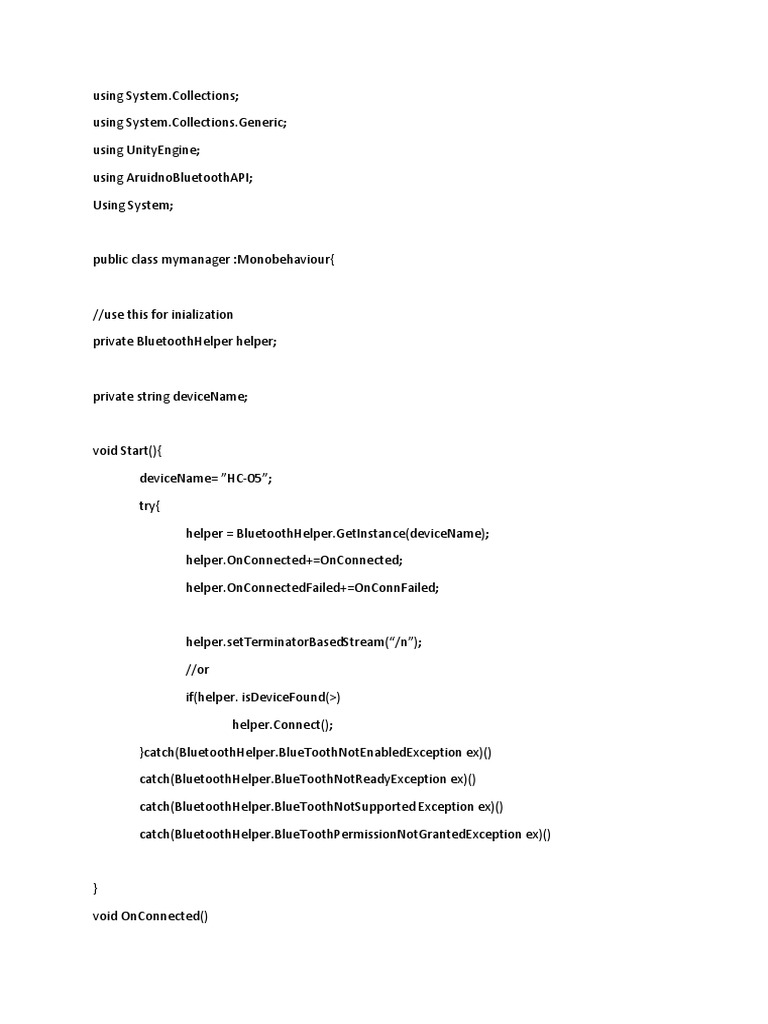 Unity Arduino Plugin | PDF