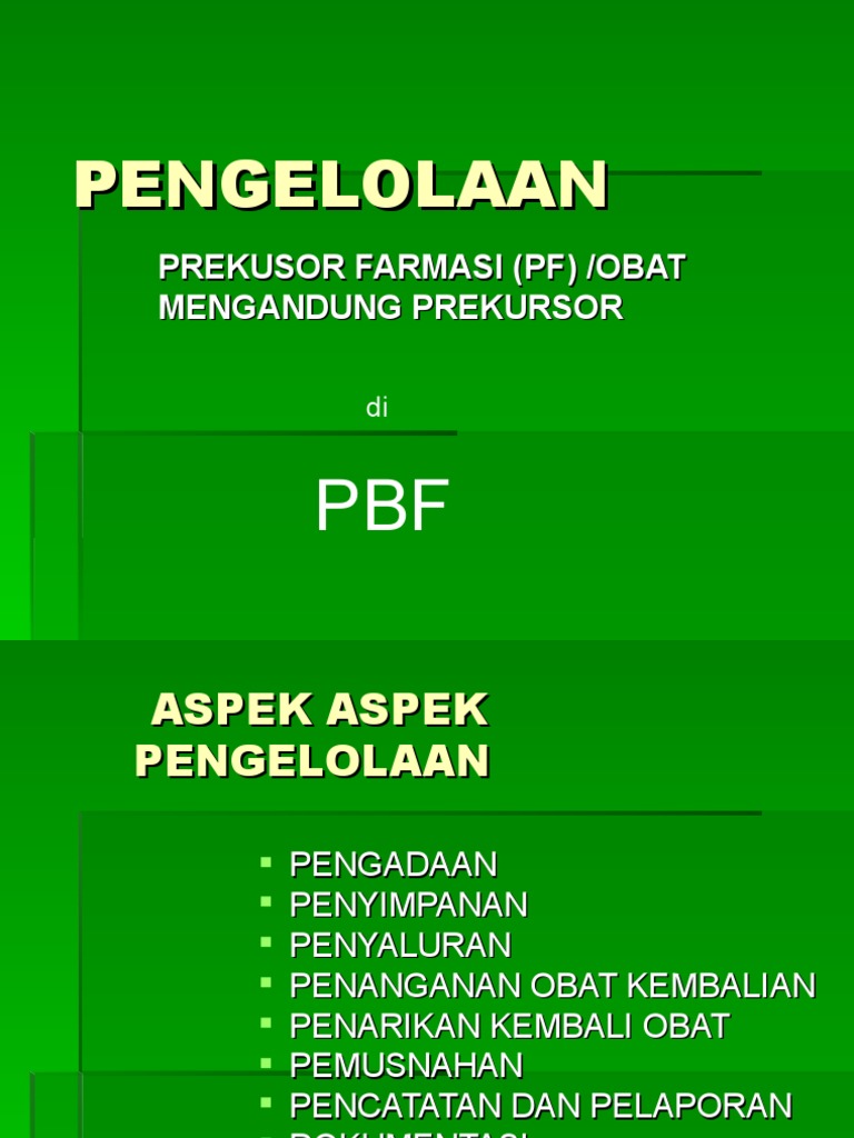 Pengelolaan Di PBF | PDF