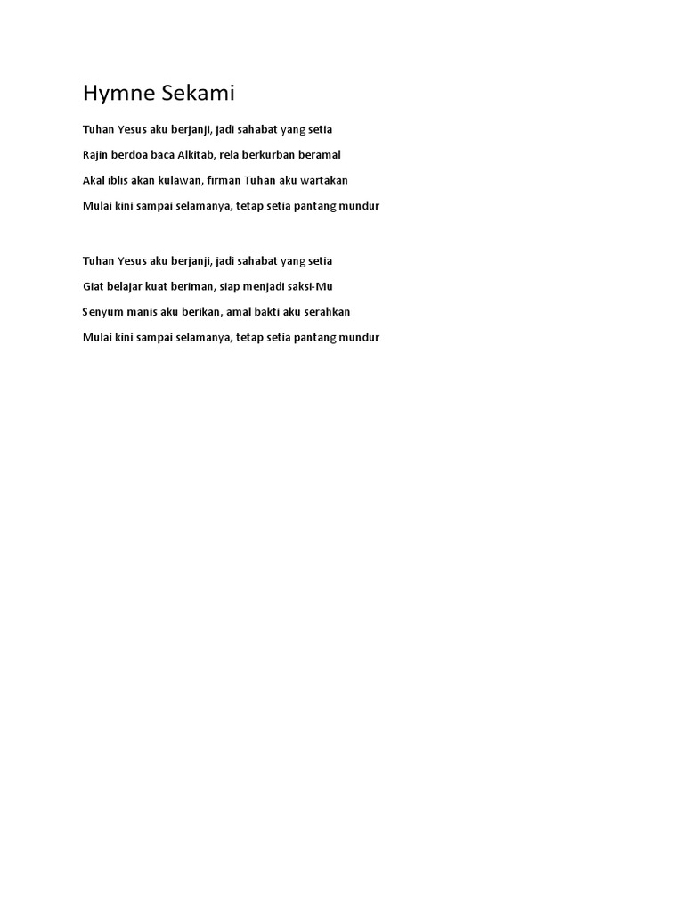 Hymne Sekami | PDF