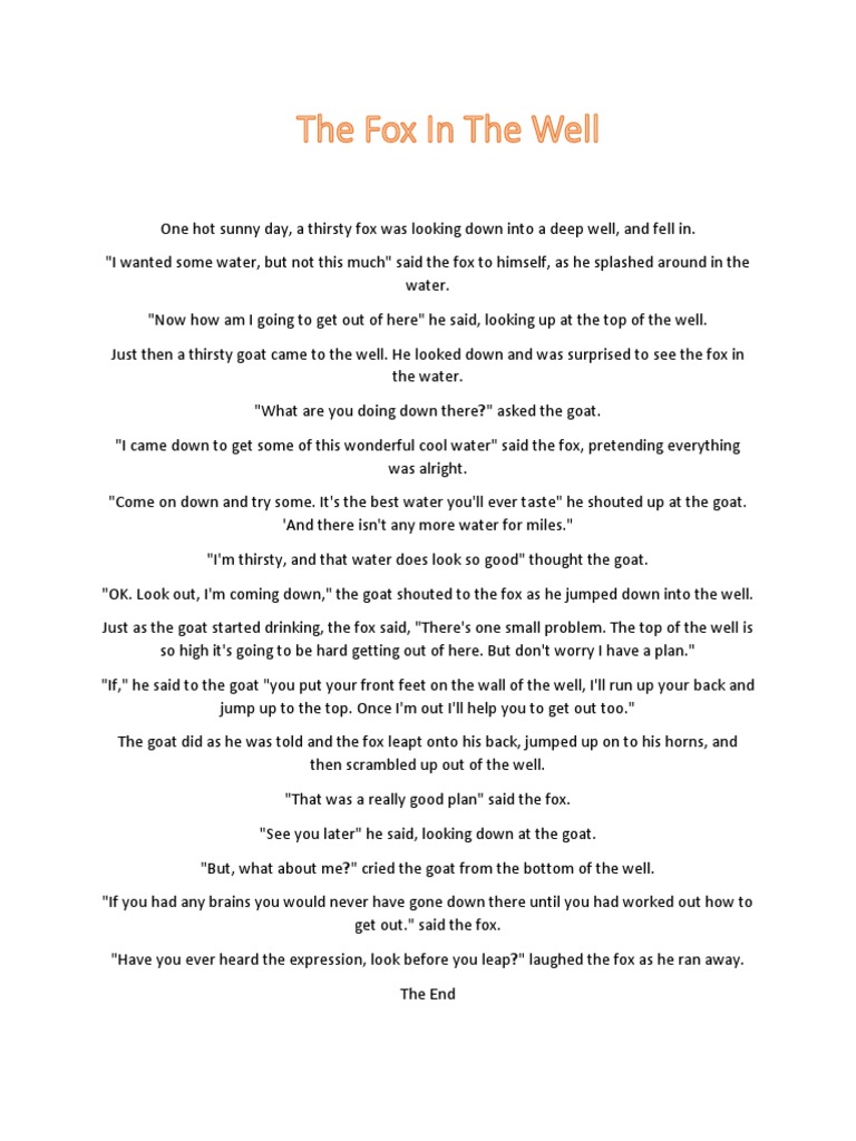 The Fox in The Well | PDF