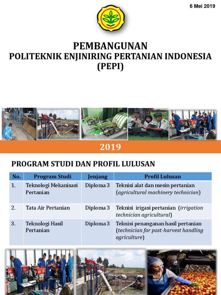 Pointer PEPI Politeknik Enjiniring Pertanian Indonesia | PDF | Sains ...