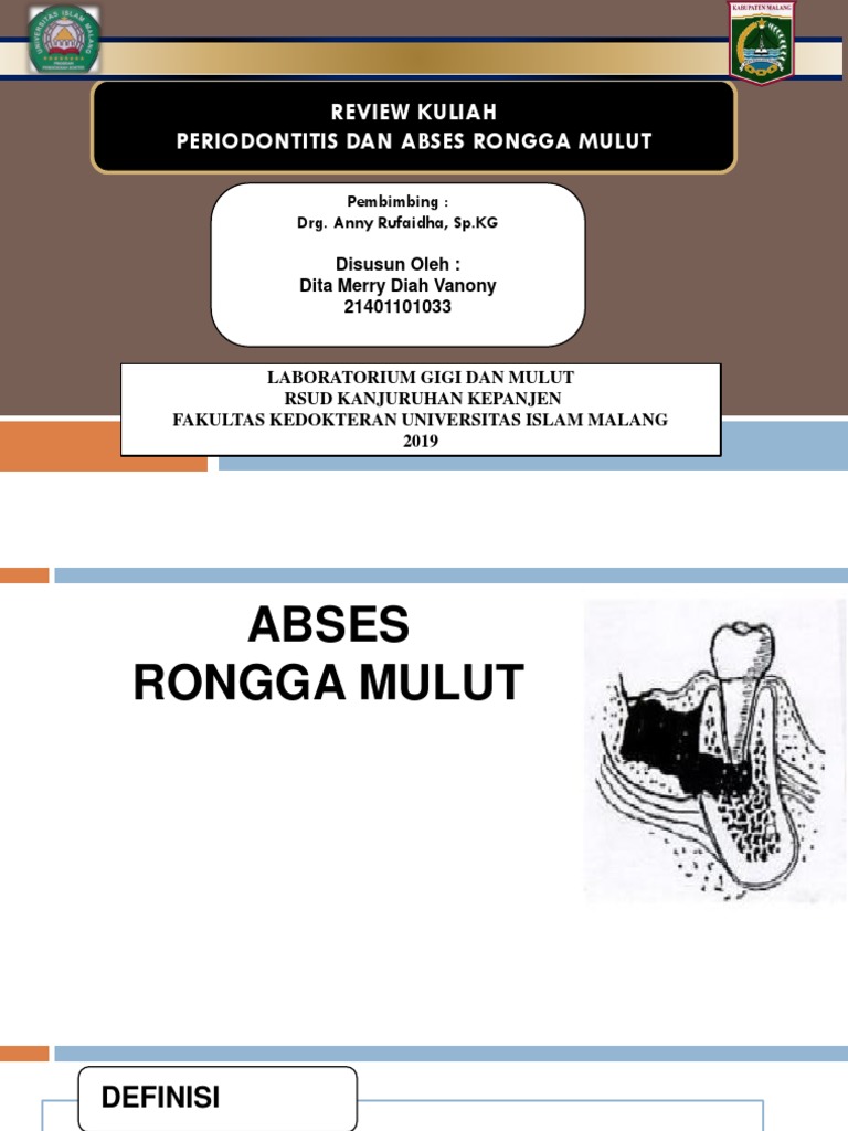 Review Abses Rongga Mulut Dan Periodontitis | PDF