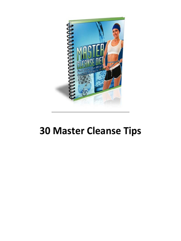 30 Master Cleanse Tips PDF | PDF | Digestion | Carbohydrates