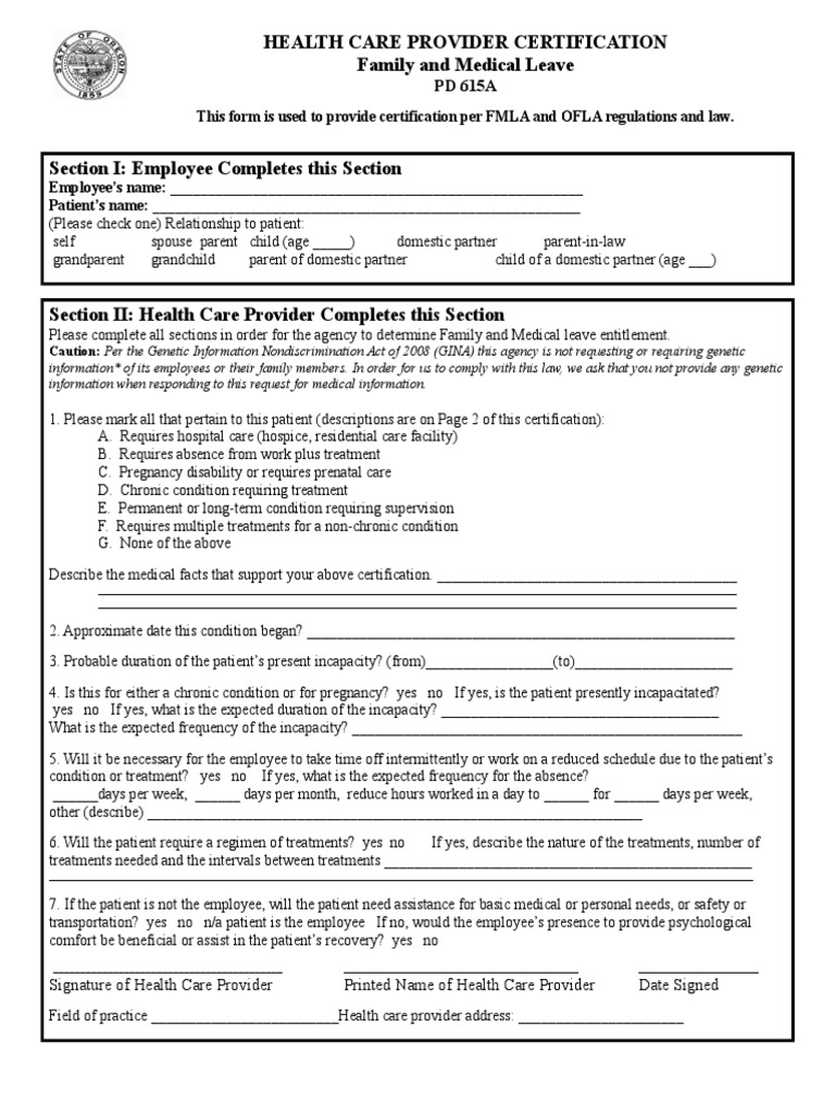 PD Medical Certification PD 615A | PDF | Health Professional | Health Care