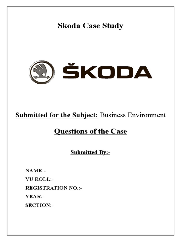 Skoda Case Study | Download Free PDF | Car | Market (Economics)