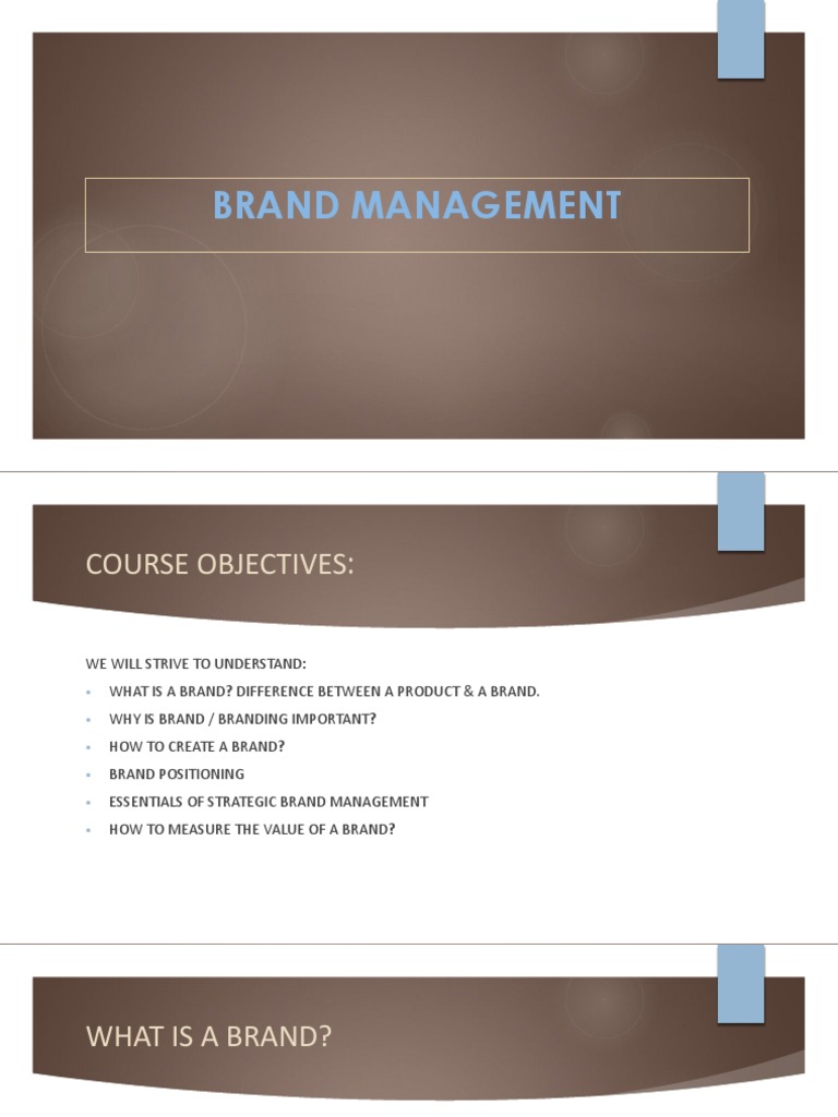 Brand Management | PDF | Brand | Market Segmentation