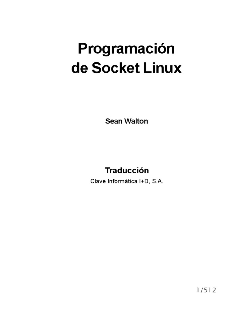 Programacion de Socket Linux | PDF | Zócalo de red | Protocolos de internet