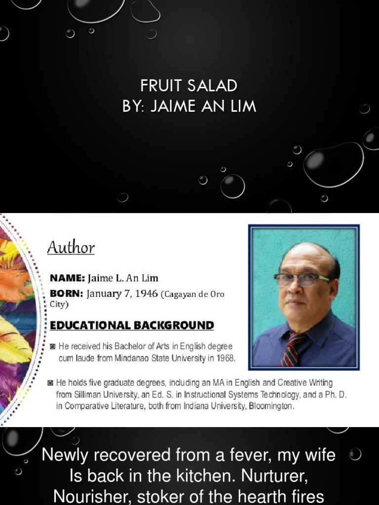 Fruit Salad by Jaime An Lim | PDF