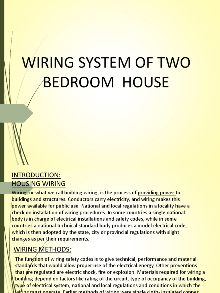 Group 1, Double Bedroom Wiring | PDF | Electrical Wiring | Insulator ...