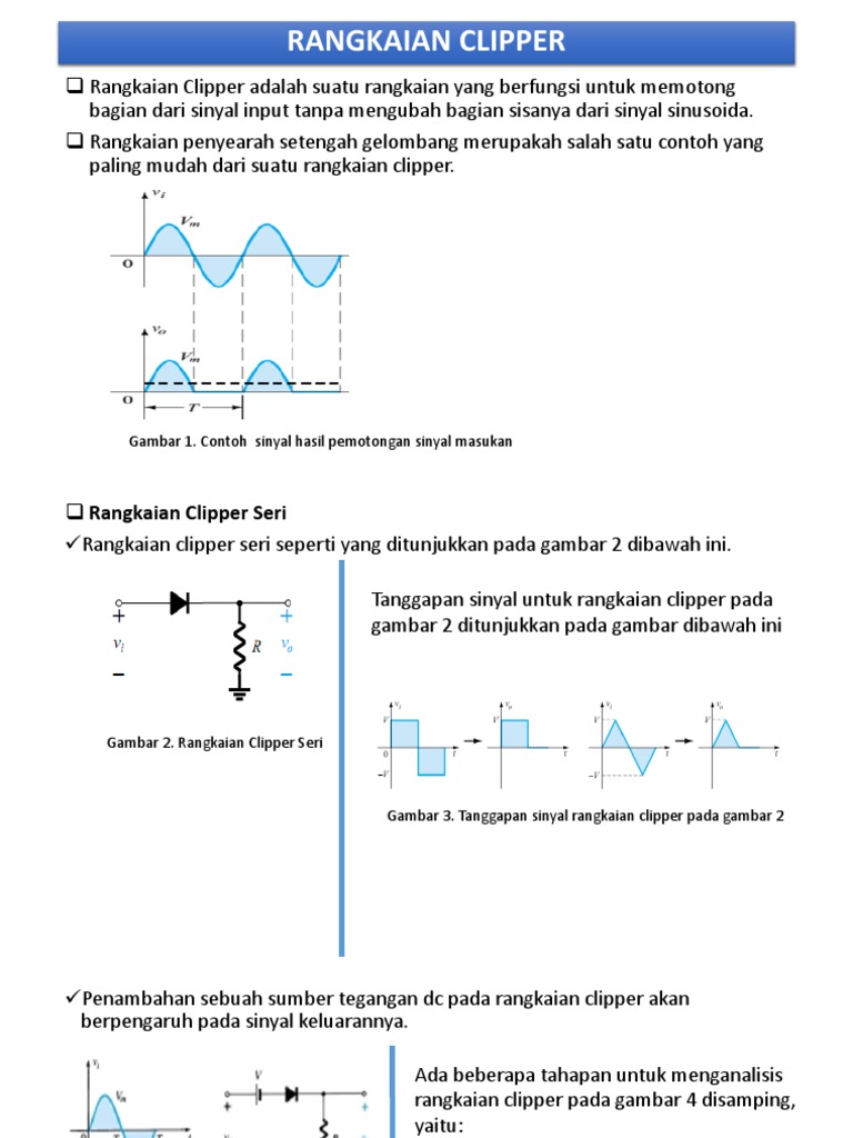 Rangkaian Clipper: Seri & Paralel | PDF | Teknologi & Rekayasa