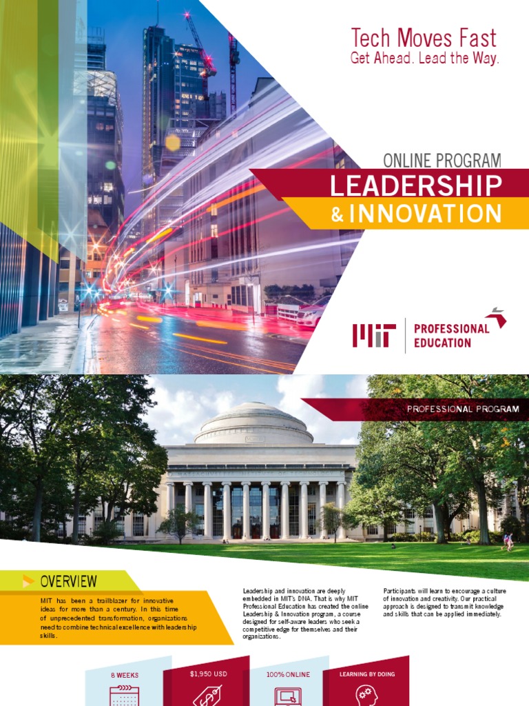 Leadership & Innovation Brochure | PDF | Leadership | Innovation