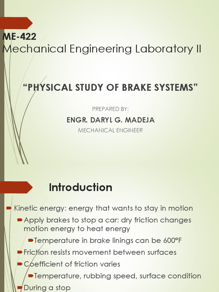 Brakes Pdf Brake Transportation Engineering