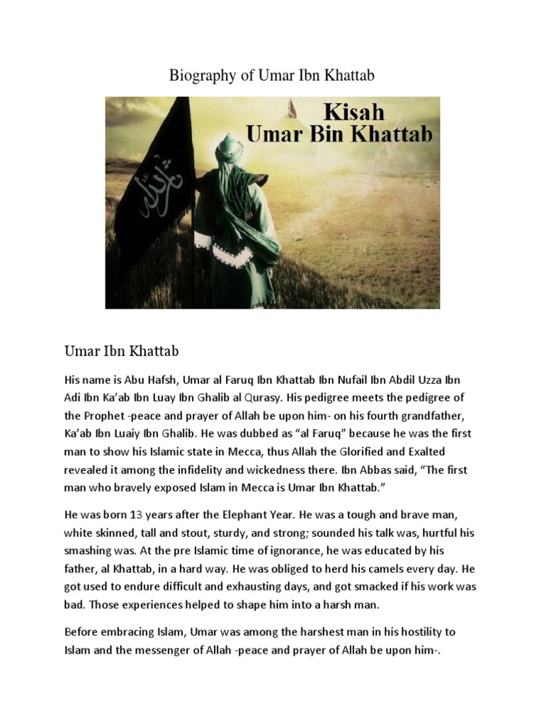 Biography of Umar Ibn Khattab | PDF | Umar | Islamic Branches