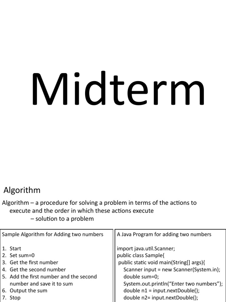 Java Programming Language Midterm Pdf Body Mass Index Control Flow