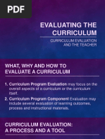 Chapter 6 Curriculum - Evaluation | PDF | Curriculum | Evaluation