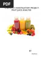Acidity Analysis of Fruit Juices | PDF | Acid | Titration