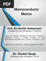 Aralin 1 Pagsulat NG Memorandum | PDF