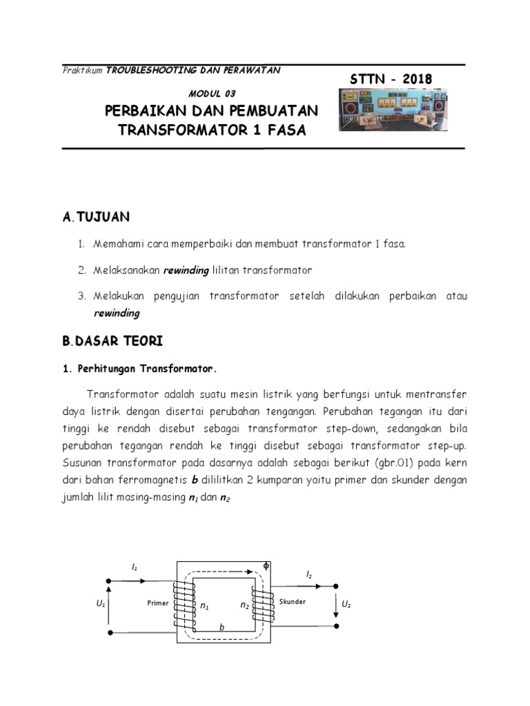 Laporan Pemeliharaan & Perbaikan Transformator | PDF