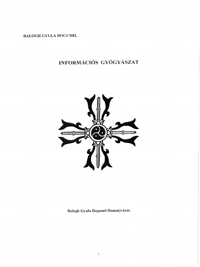 Balogh Gyula Bogumil - Információs Gyógyászat PDF | PDF