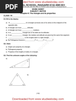 DAV Class 7 Maths Question Paper | PDF