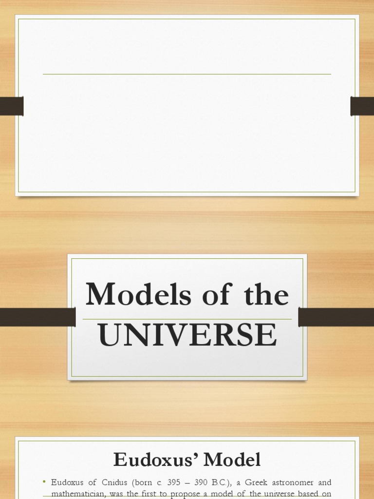 Models of The Universe | PDF | Ancient Science | Natural Philosophy