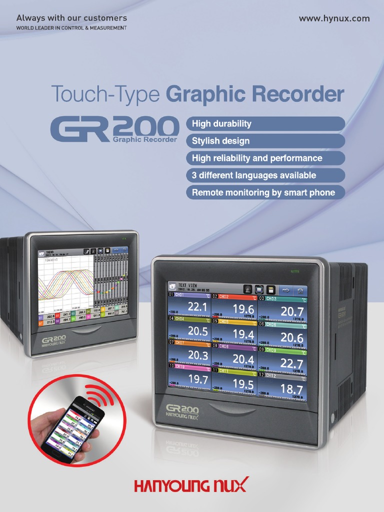 Graphic Recorder - GR200 Series | PDF | Thin Film Transistor Liquid ...
