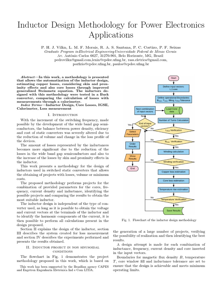 Inductor Design Methodology For Power Electronics Applications PDF ...