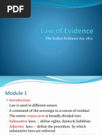 The Evidence Act, 1872 Overview | PDF | Evidence (Law) | Judiciaries