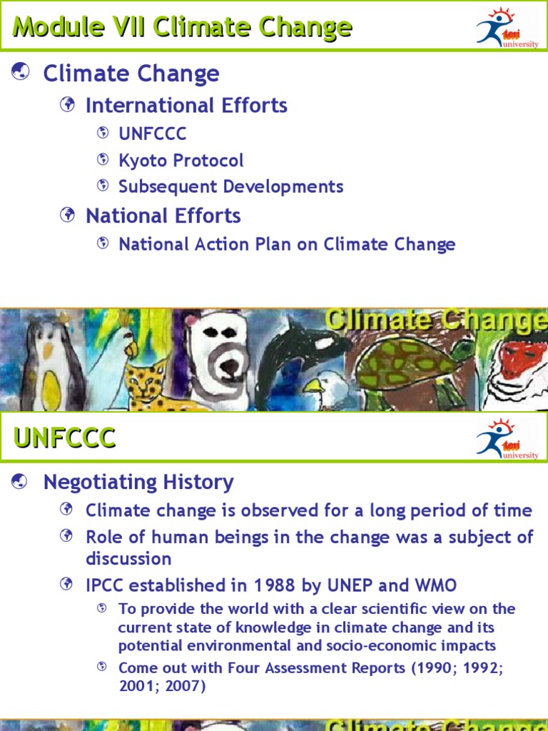 Climate Change: International Efforts | PDF | United Nations Framework ...