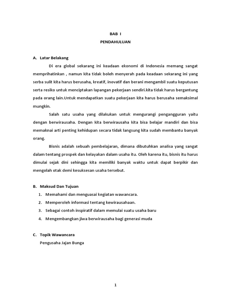 Laporan Hasil Wawancara | PDF