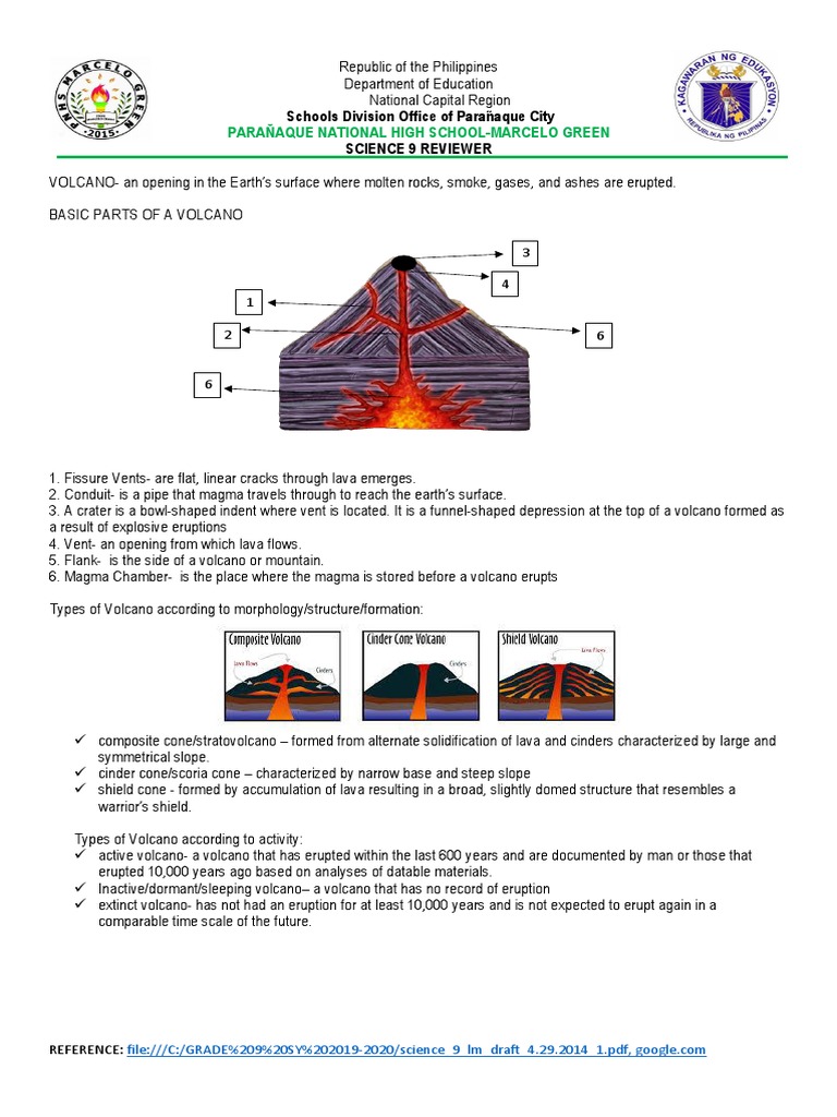 Science 9 Reviewer | PDF | Volcano | Lava