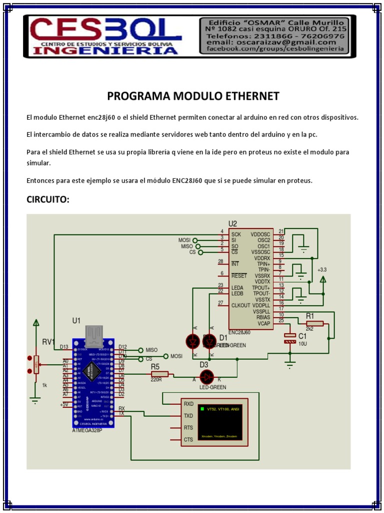 Ethernet Arduino | PDF | Protocolos de internet | Protocolo de ...