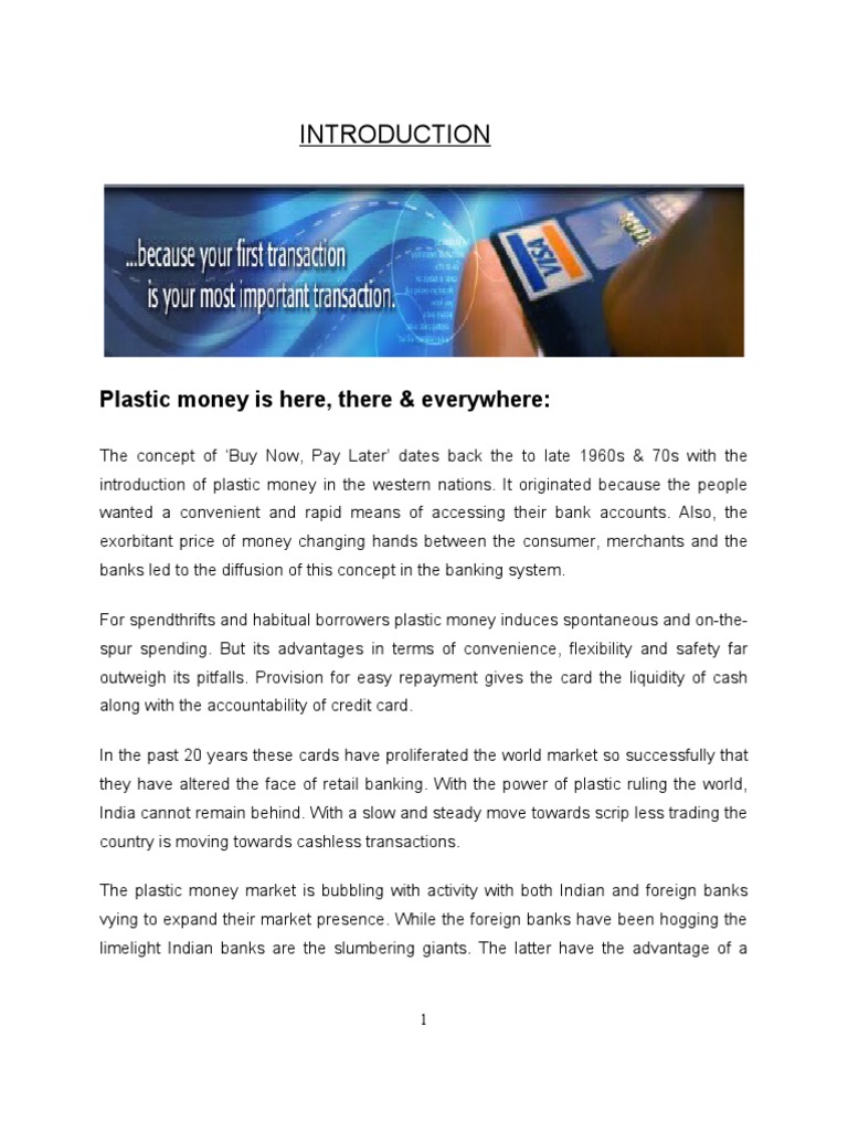 Plastic Money | PDF | Credit Card | Visa Inc.