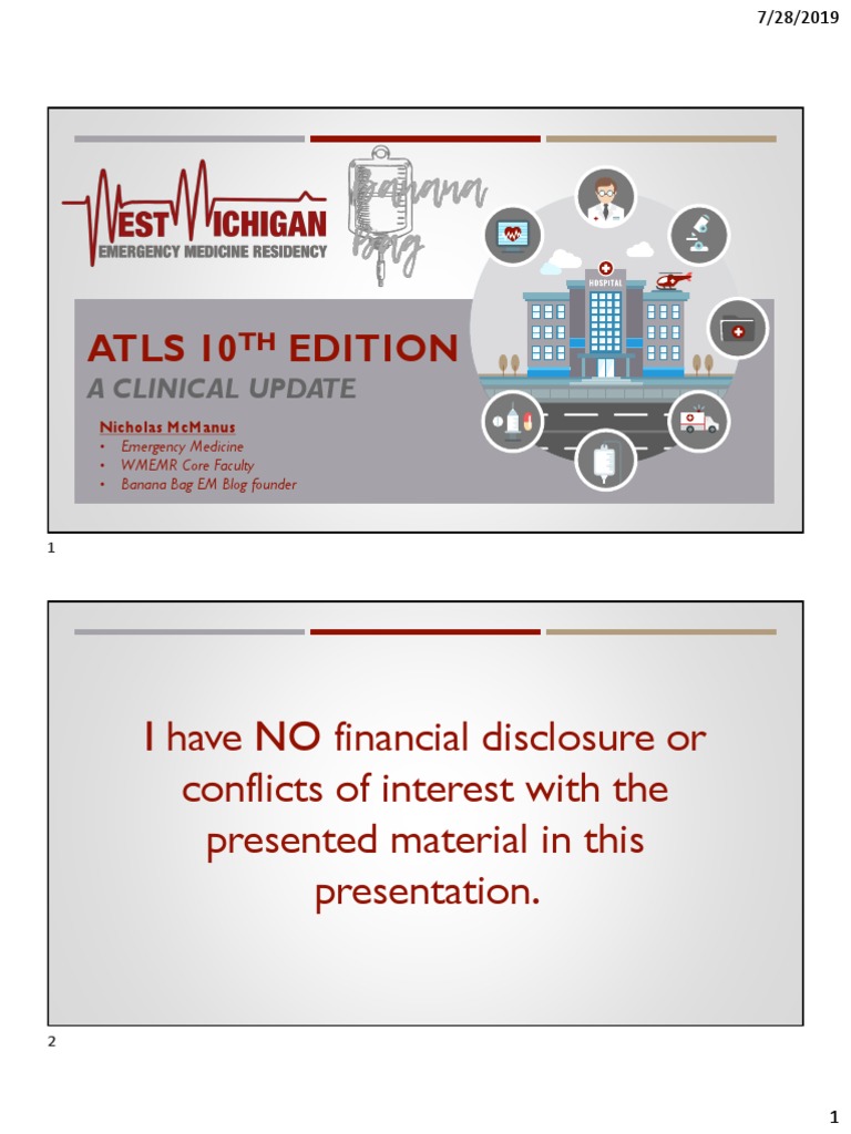 ATLS-10th-Edition Clinical Updates | PDF | Major Trauma | Anatomical ...