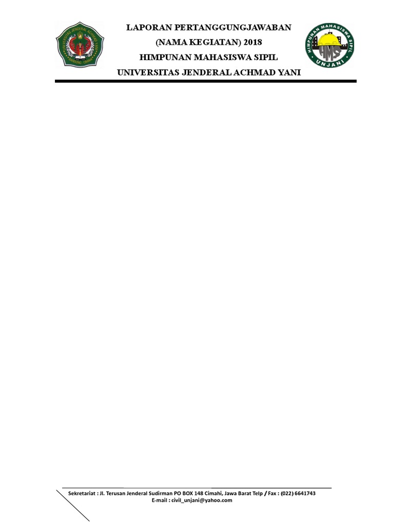 COntoh LPJ | PDF