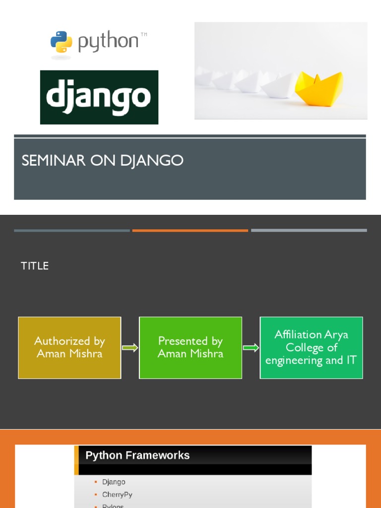 Presentation Aman Django | PDF | Databases | Web Server